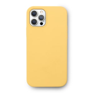 Yellow Silicone iPhone Case Soft Yellow Case for iPhone 13, iPhone 13 ...