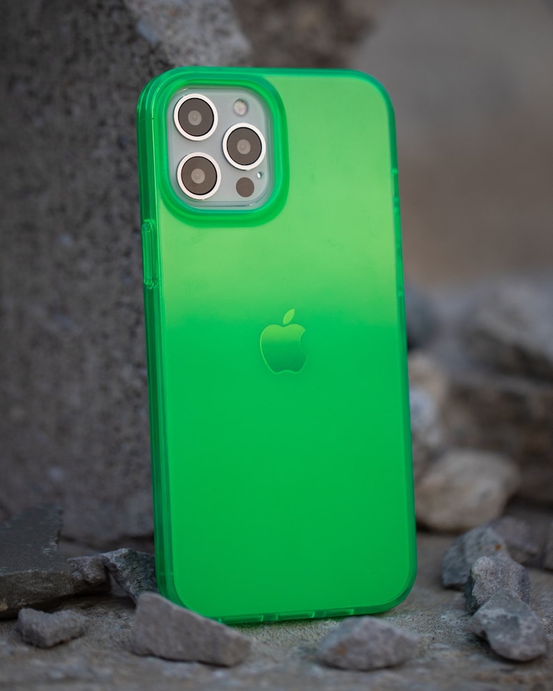 BRIGHT! Neon Green Clear iPhone Case iPhone 14 Case, iPhone 13 Case ...