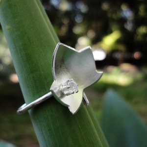 Handmade Silver Ivy Love Leaf Ring - Etsy