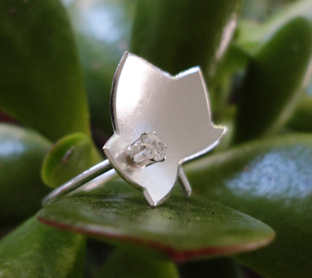 Handmade Silver Ivy Love Leaf Ring - Etsy