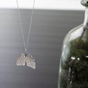 Handmade Sterling Silver Lungs Necklace, Recycled Eco-friendly Silver ...
