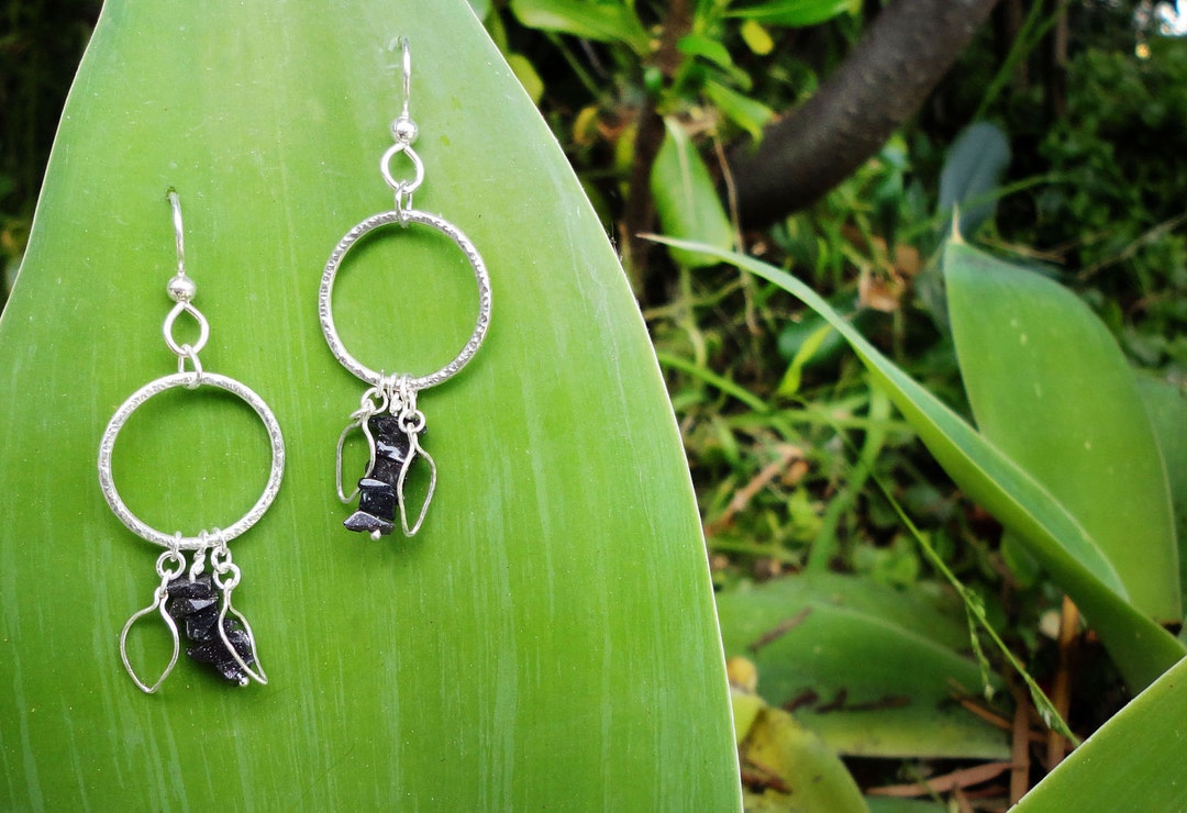 Silver Earrings, Falling Leaves Ringlets - Etsy New Zealand