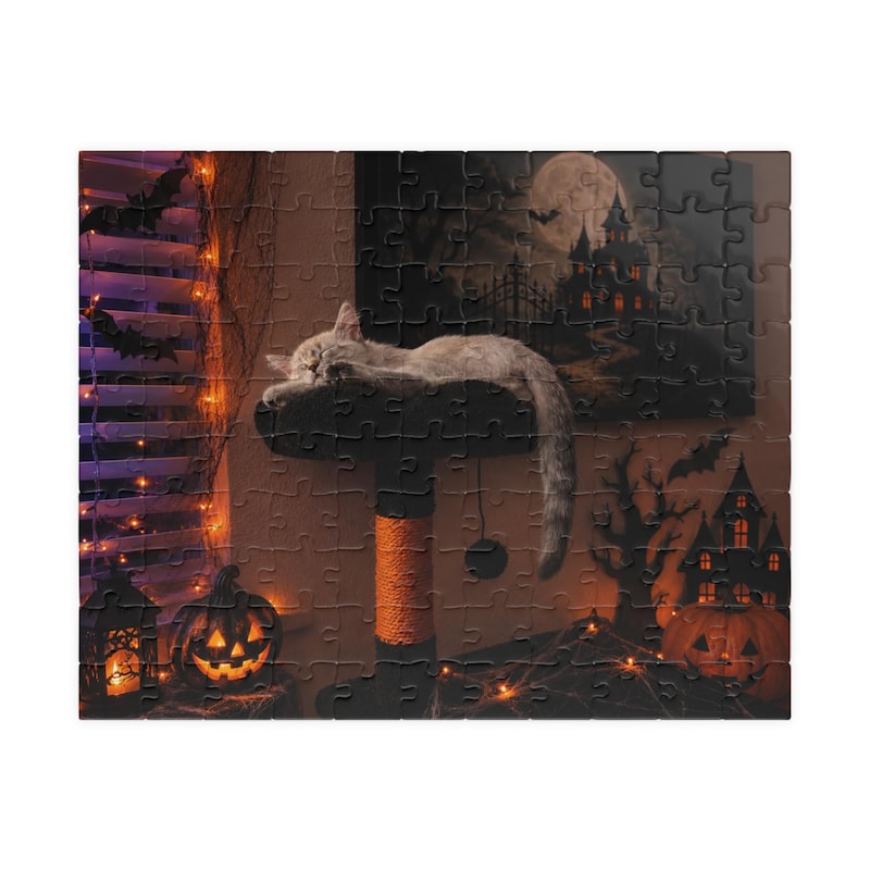 Sleeping Halloween Kitten - Etsy