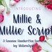 Millie and Millie Script Font Duo - Personal Use - Etsy