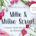Millie and Millie Script Font Duo - Commercial Use - Etsy