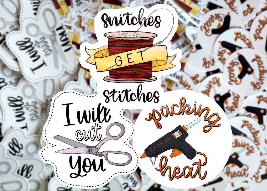 Maker Mafia Vinyl Sticker Set: Snitches, Packing Heat, I Will Cut You ...