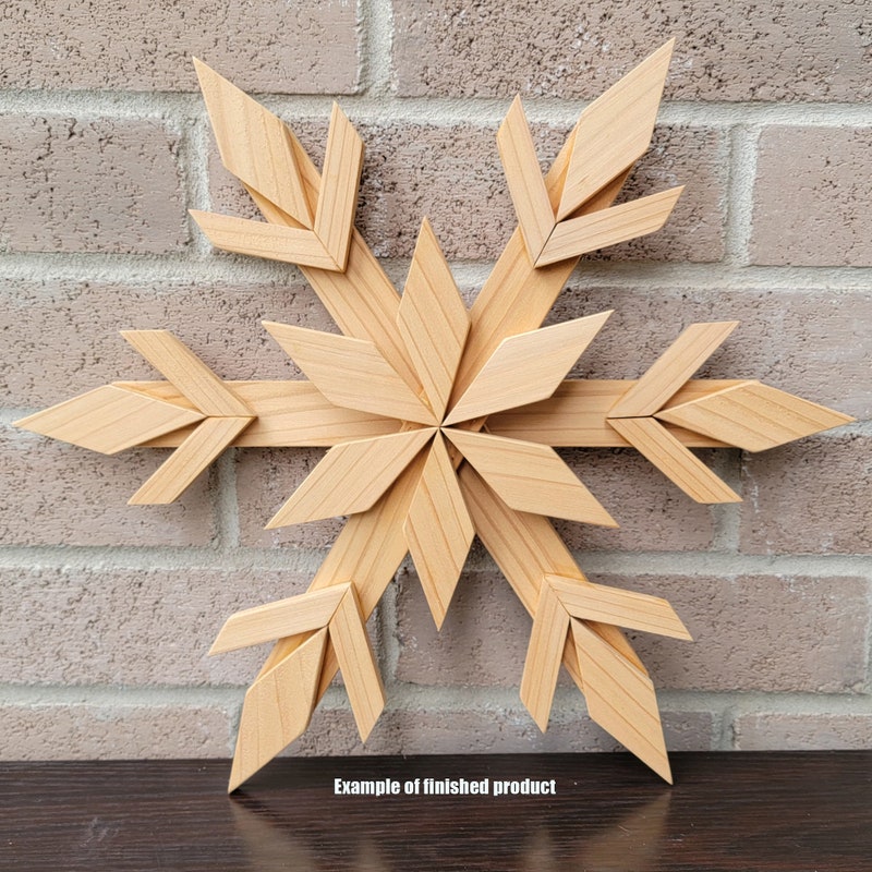 Large Wooden Snowflake - Etsy