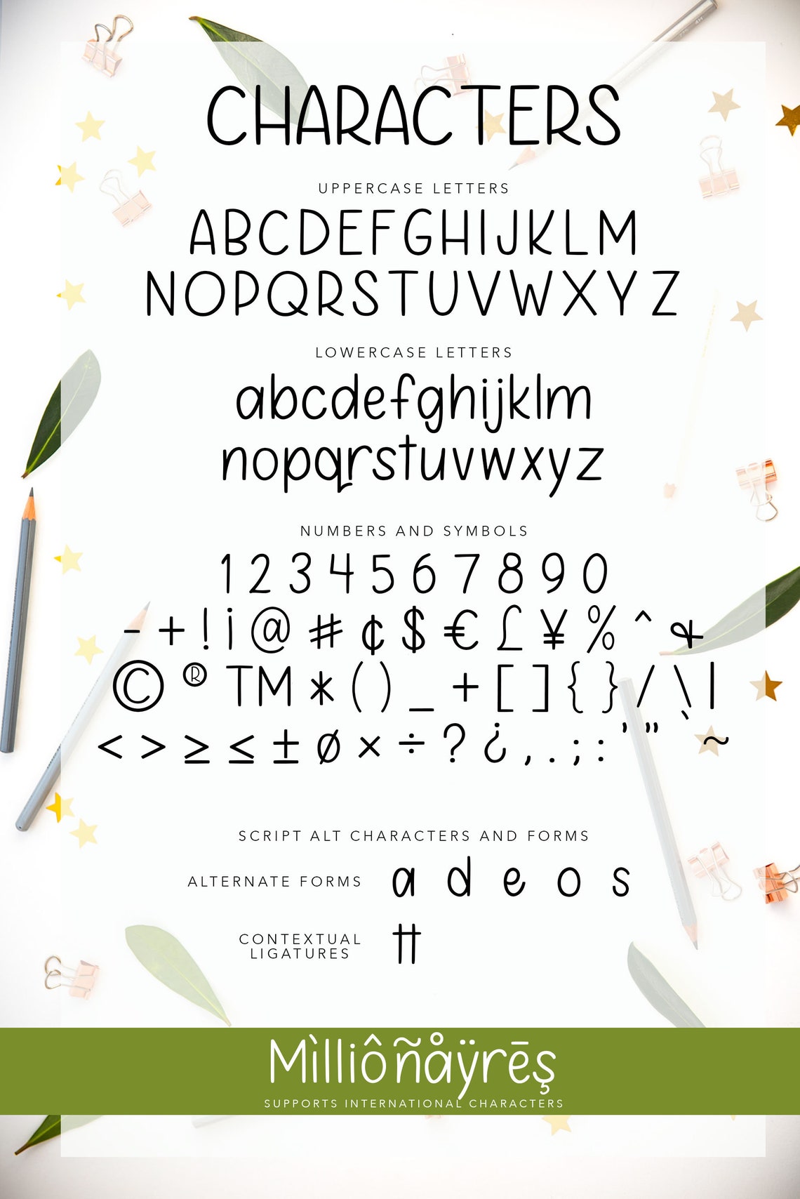 Michelle Font Personal Use - Etsy