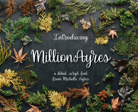 Millionayres Script Font Personal Use - Etsy