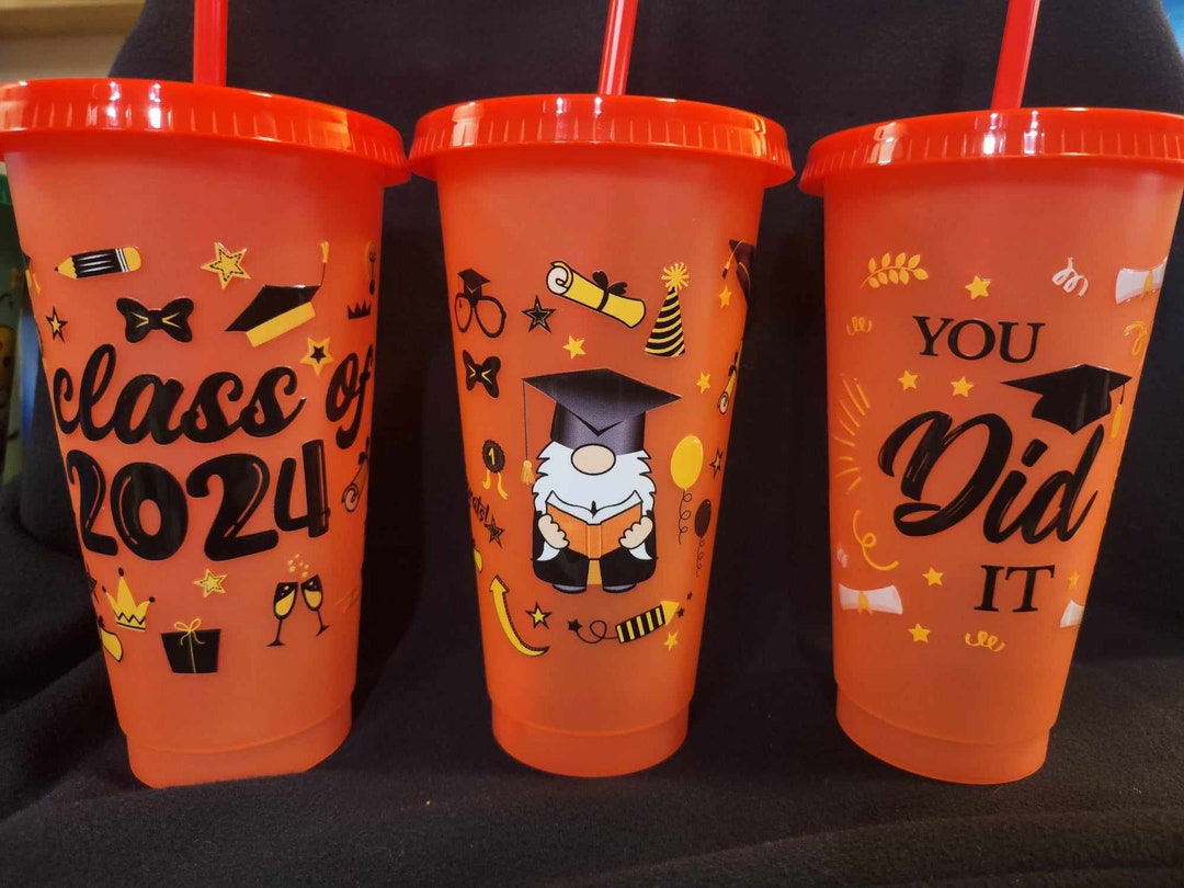 Red Color Changing Plastic Cup. Graduation 2024. 24oz - Etsy