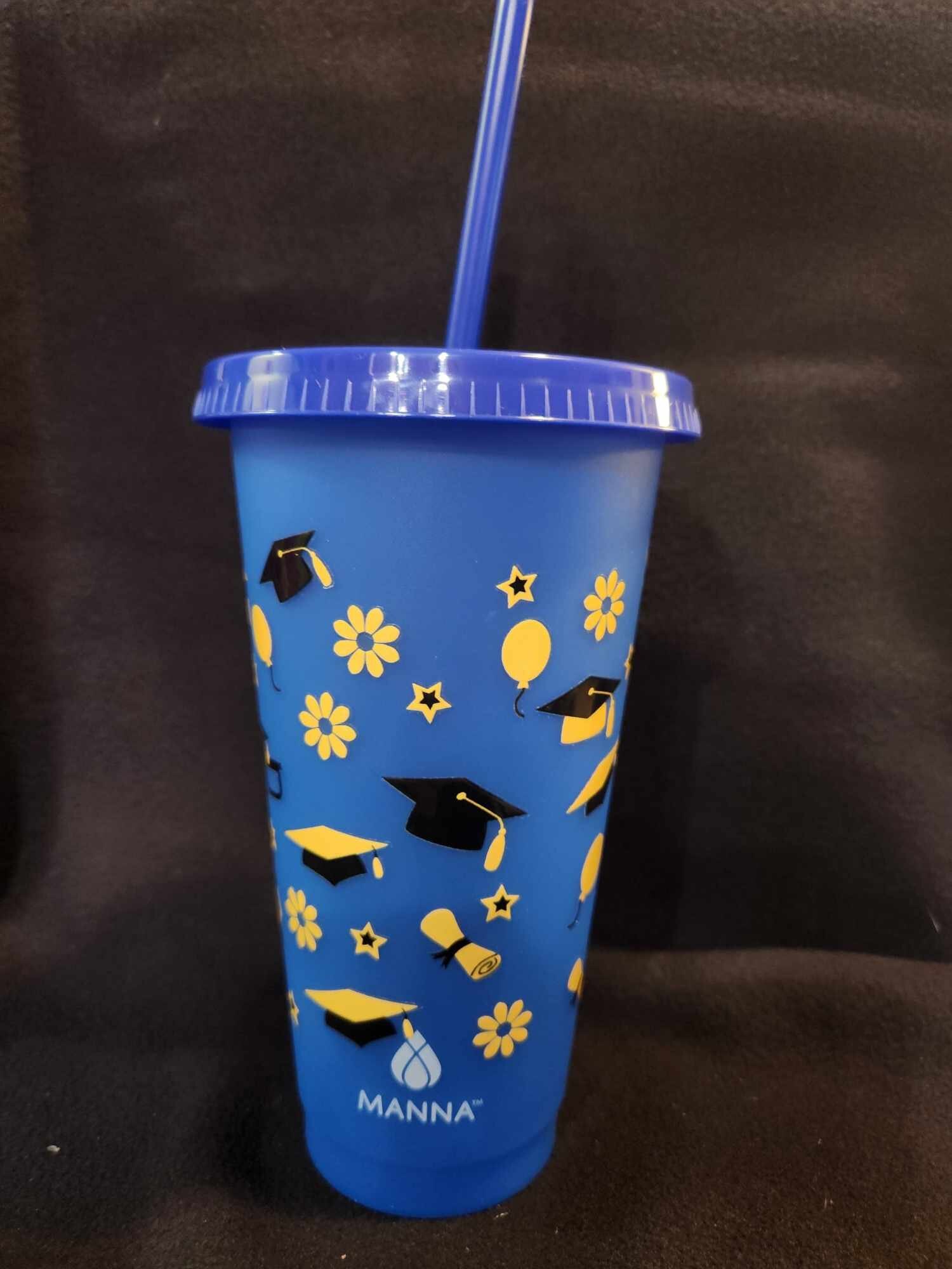 Blue Color Changing Plastic Cup. Graduation 2024. 24oz - Etsy