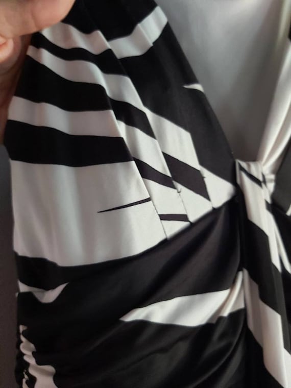 Wallis Brand Black and White Maxi Dress, sleeveless, … - Gem