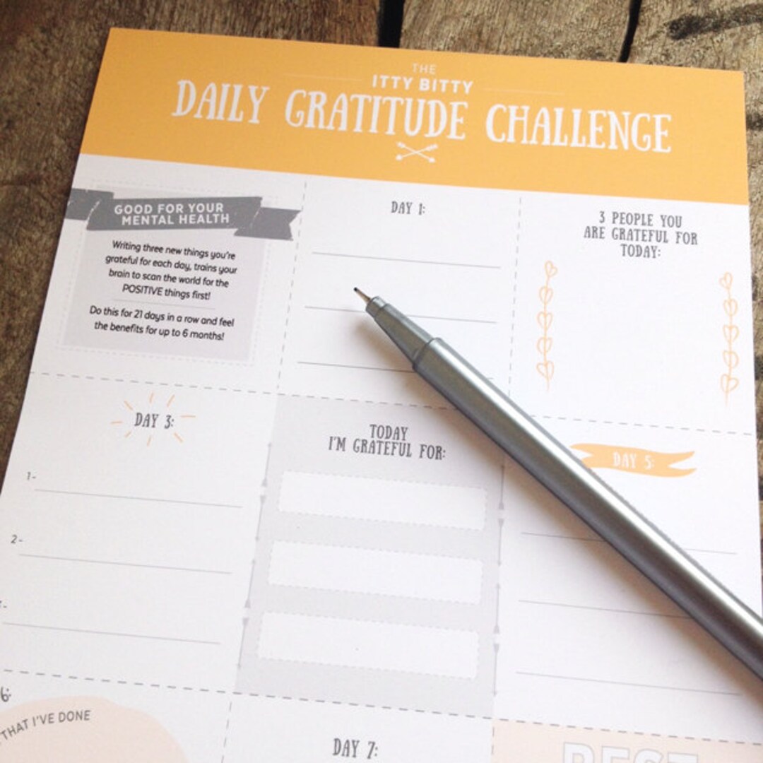 Gratitude Download, Gratitude Printable, Weekly Gratitude Sheet ...