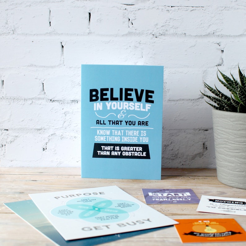 Encouraging Box Uni Gift Motivational Quotes Encouragement | Etsy