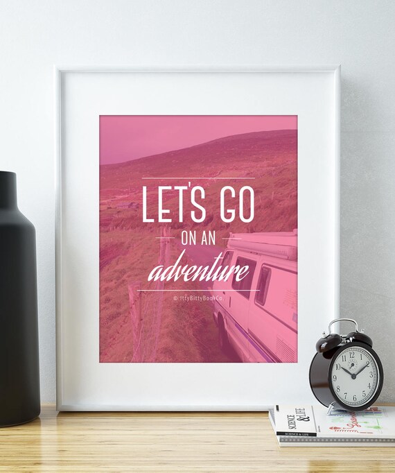 Travel Poster Adventure Print Wanderlust print Adventurer | Etsy