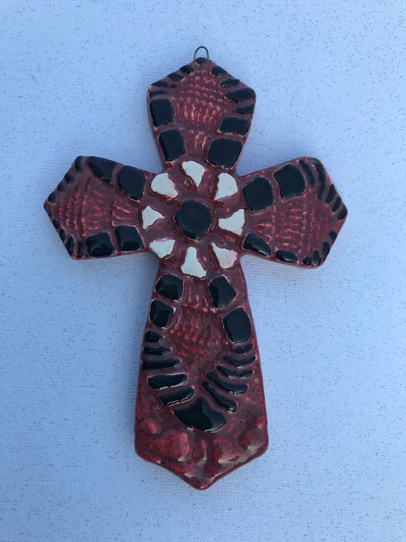 Ceramic Rustic Wall Cross, Mens or Boys Cross, Terra Cotta Cross - Etsy