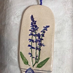 Botanical Ceramic Wall Decor, Rustic Botanical Wall Art, Handmade Plant ...