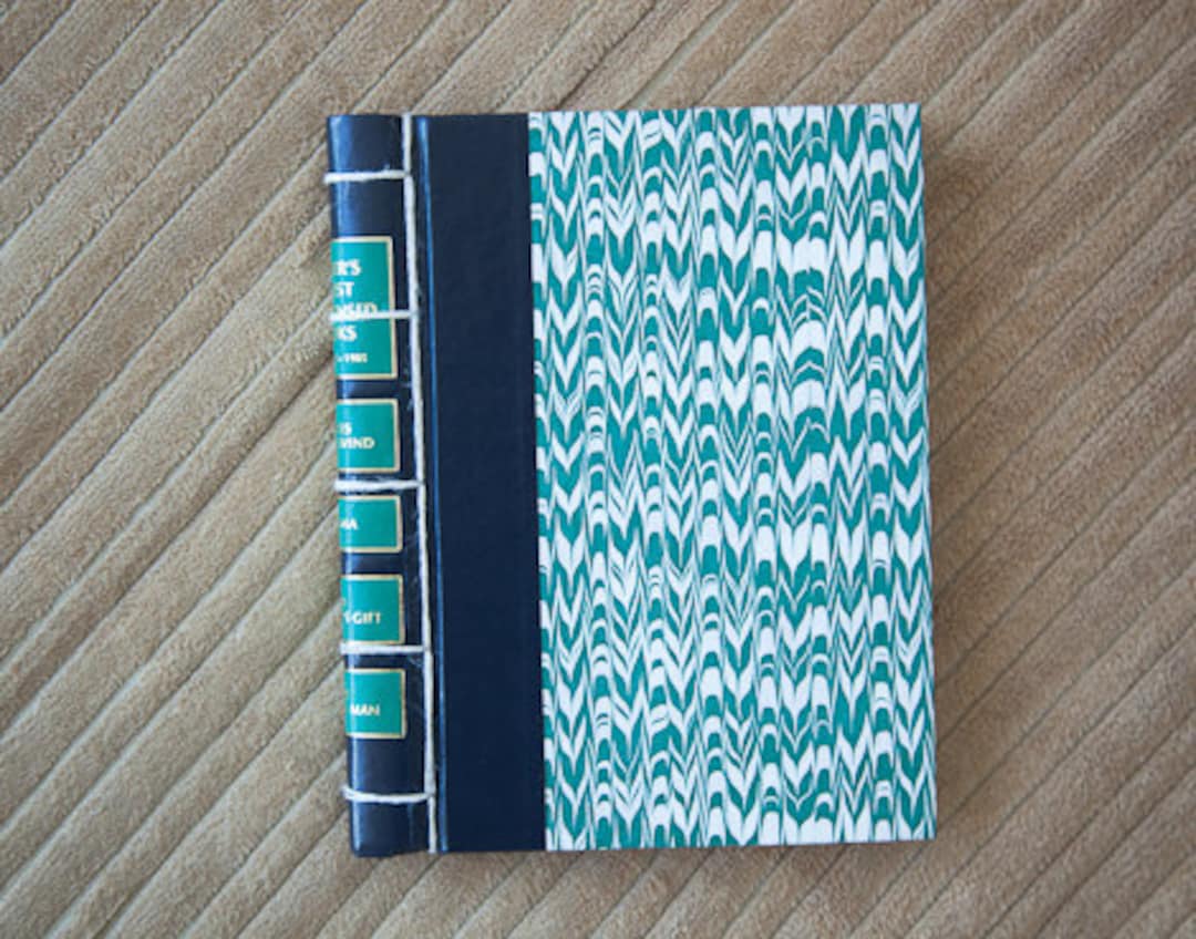 Vintage Hand Made Journal // Hard Bound Journal - Etsy
