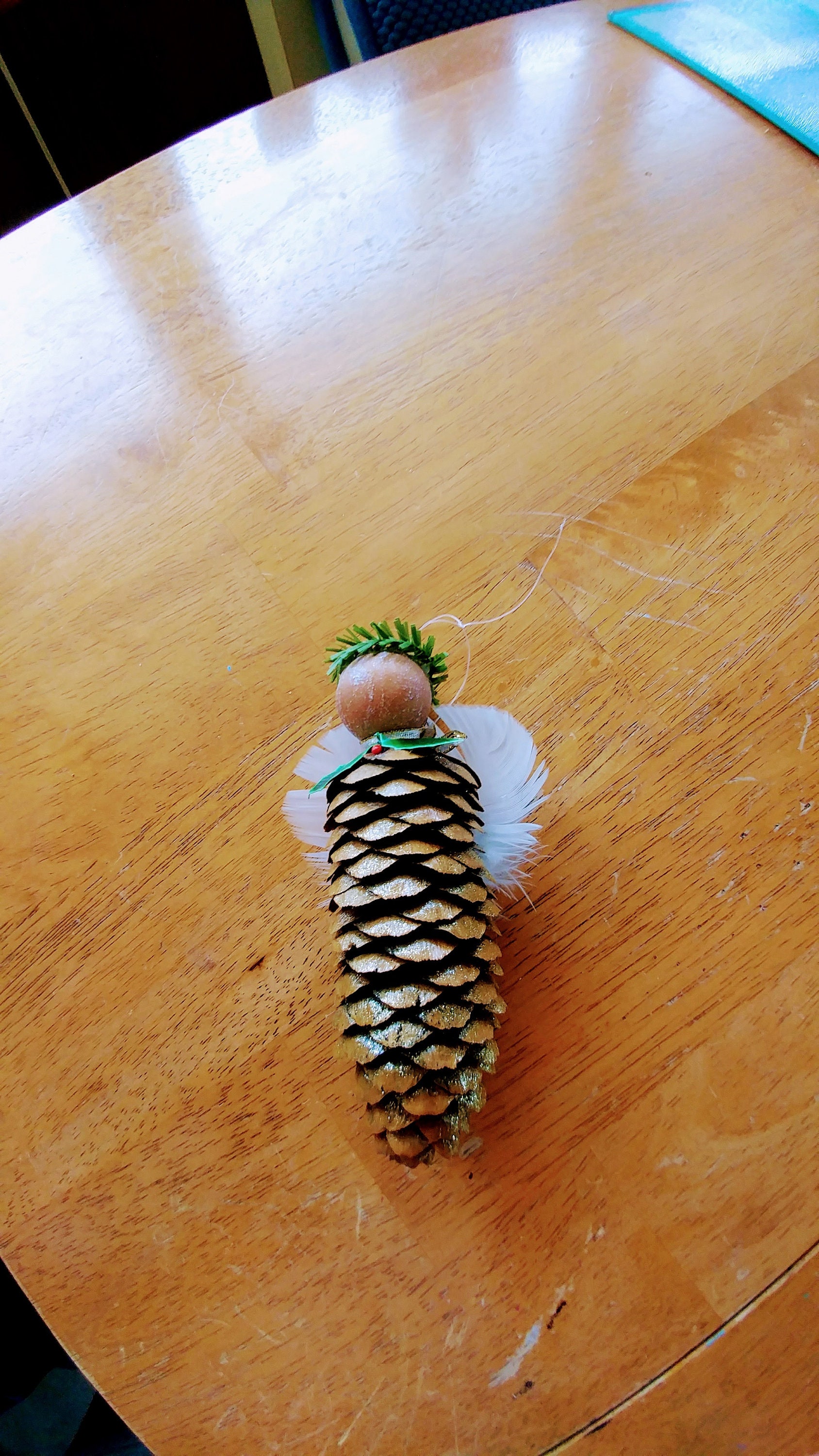 Handcrafted Pine Cone Angel - Etsy