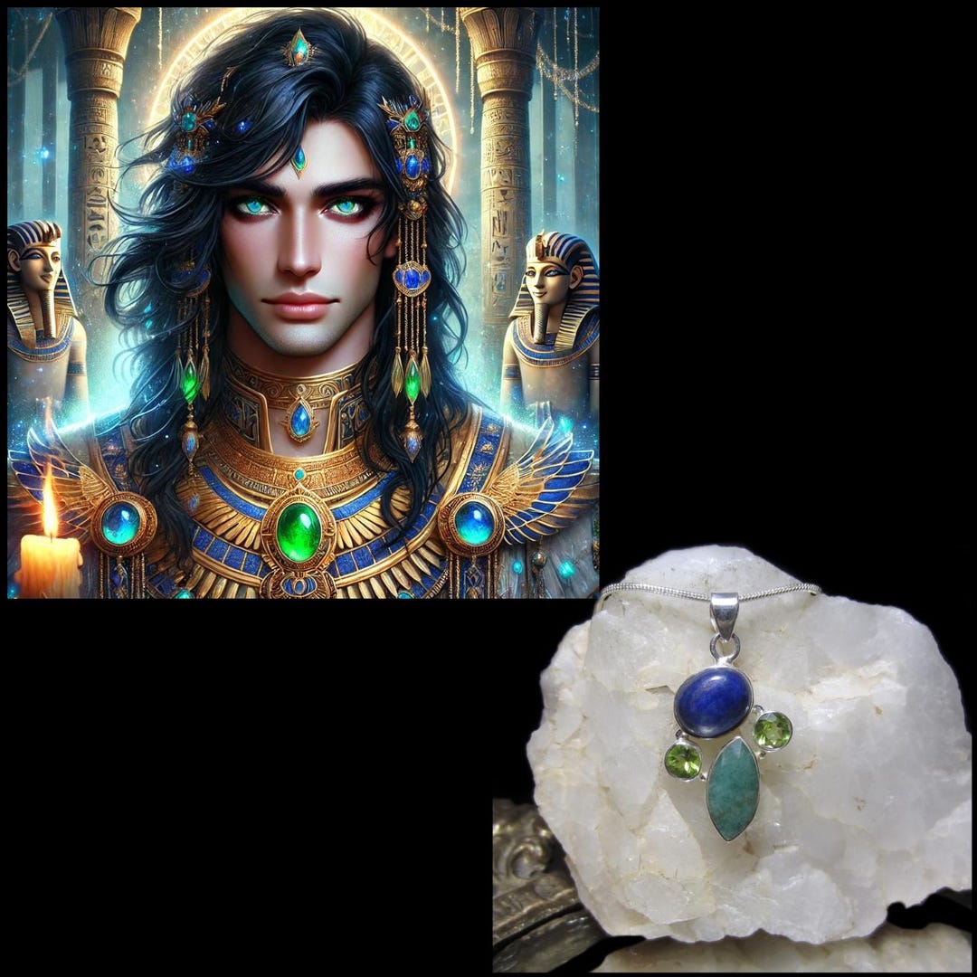 EGYPTIAN TEMPLE ELF High Priest Pendant - Drawing Wealth and Prosperity ...