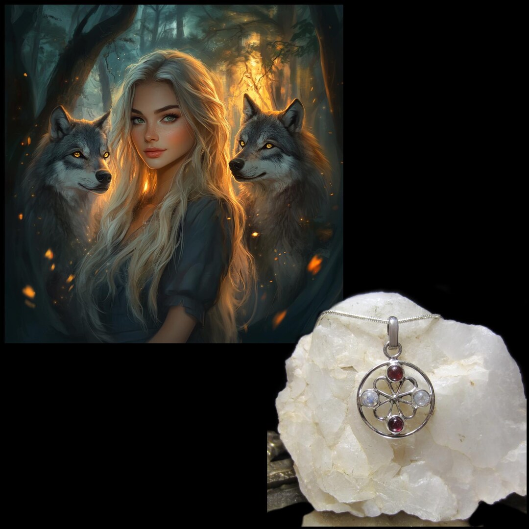 RARE Female ASTRAL WEREWOLF Pack Leader Pendant First Time Offering - Etsy