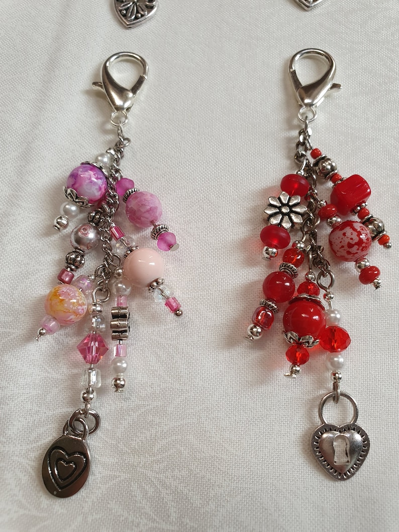 Beaded Fob for Scissors, Zipper, Key Ring, Cross Stitch Floss Ring - Etsy