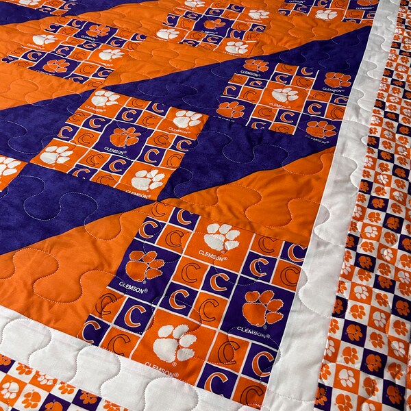 Clemson Quilt - Etsy