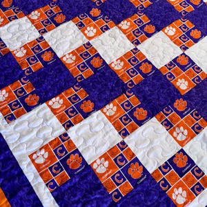 Clemson Tigers Quilt - Etsy