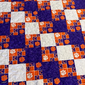 Clemson Tigers Quilt - Etsy