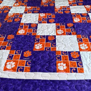 Clemson Tigers Quilt - Etsy