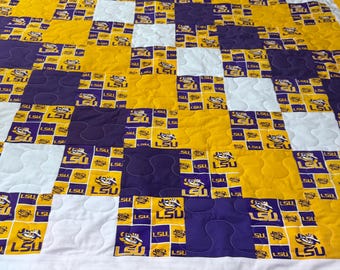 LSU Tigers Quilt - Etsy