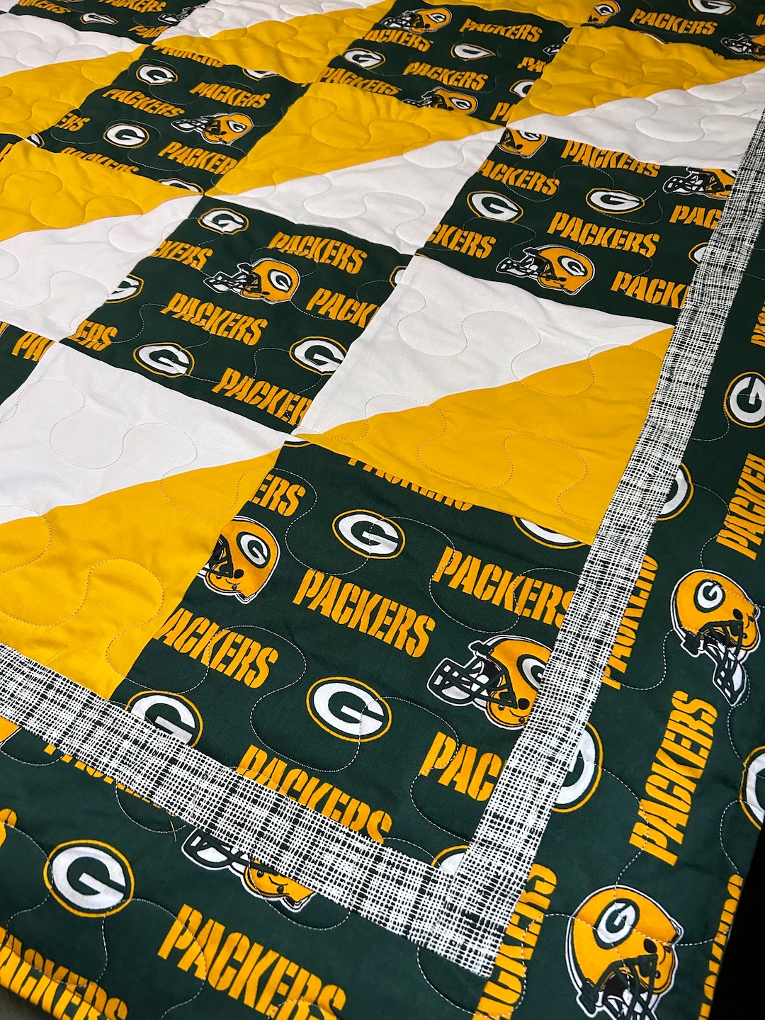 Green Bay Packers Quilt - Etsy