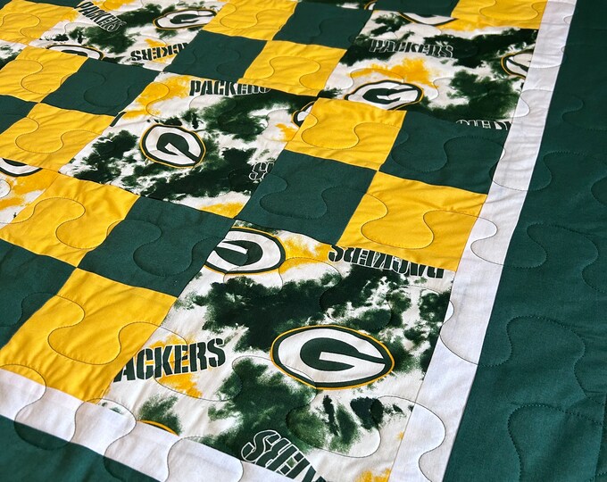 Green Bay Packers Quilt - Etsy