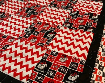 University of Georgia Quilt | Etsy