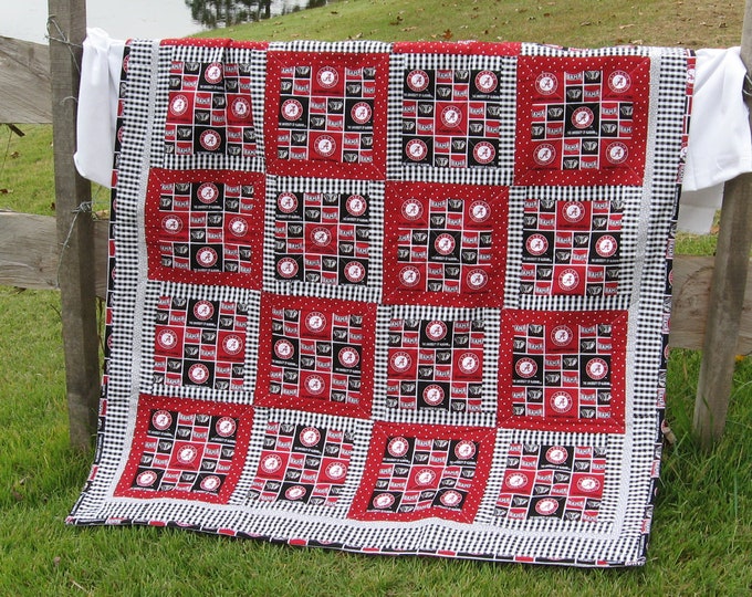 University of Alabama Quilt in Multi - Etsy