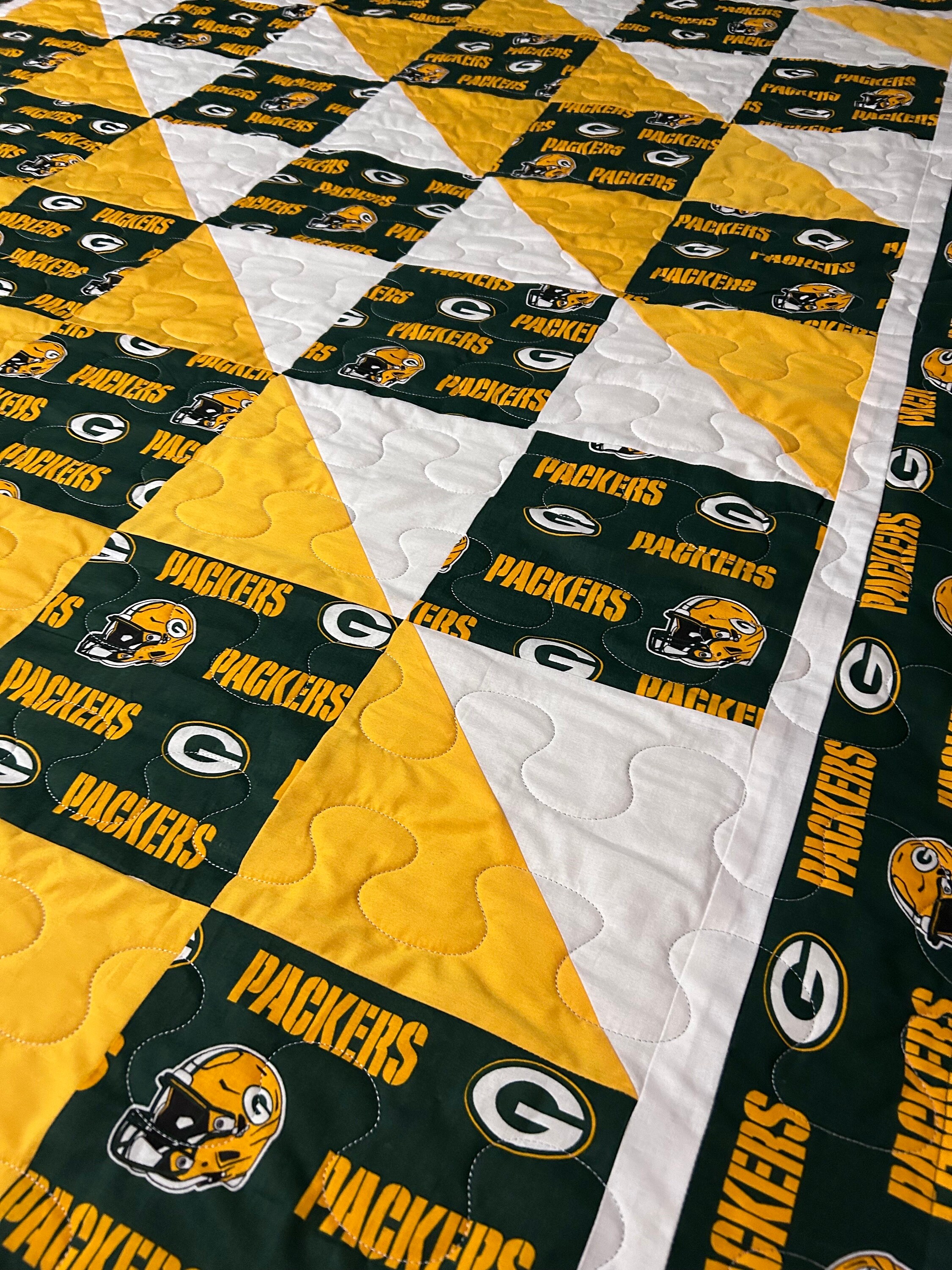Green Bay Packers Quilt - Etsy