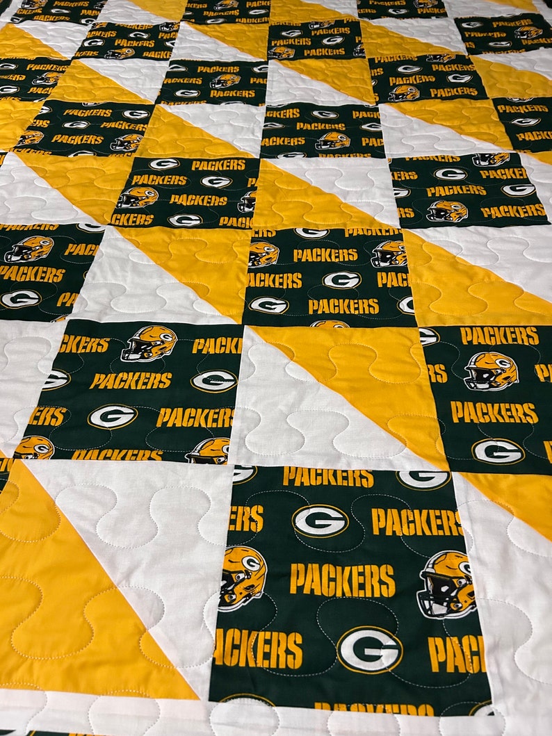 Green Bay Packers Quilt - Etsy