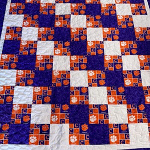 Clemson Tigers Quilt - Etsy