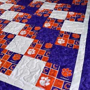 Clemson Tigers Quilt - Etsy