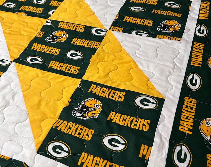 Green Bay Packers Queen Size Quilt - Etsy