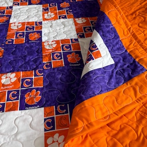 Clemson Tigers Quilt - Etsy