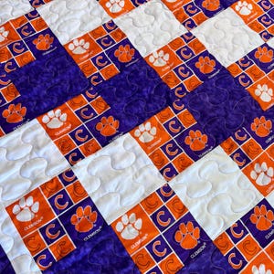 Clemson Tigers Quilt - Etsy