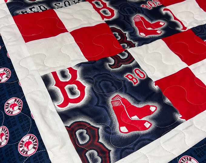 Boston Red Sox Quilt - Etsy