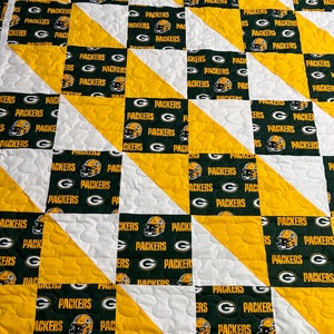 Green Bay Packers Quilt - Etsy