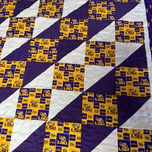 LSU Tigers Quilt - Etsy
