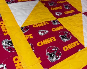 Chiefs Football Quilts, Chiefs Blankets, Kansas City Chiefs Quilt ...