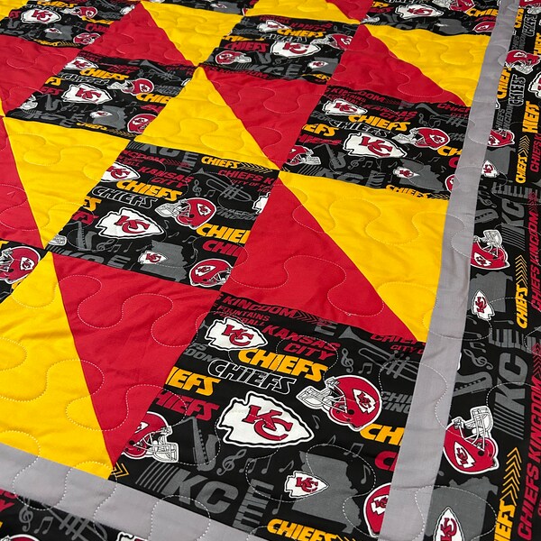 Kansas City Chiefs Quilt - Etsy