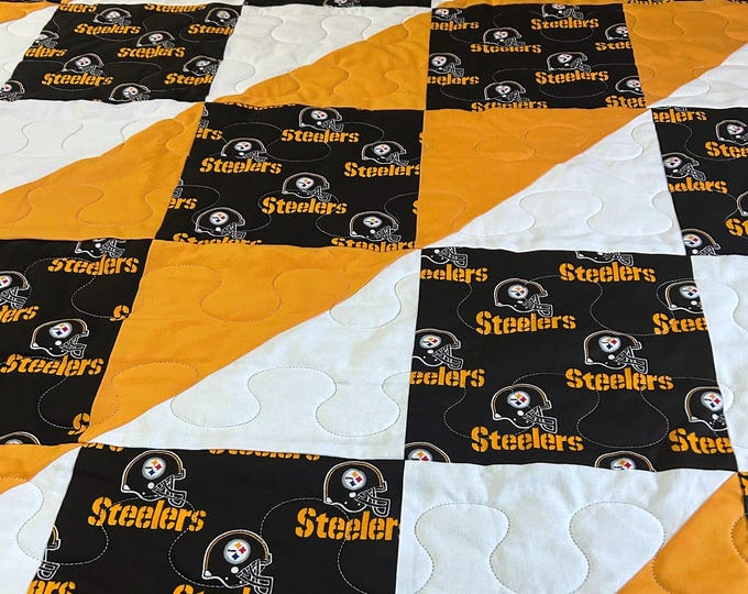 Pittsburg Steelers Quilt - Etsy
