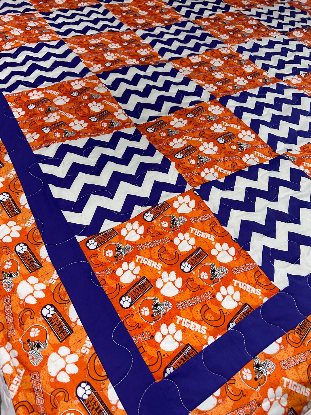 Clemson Tigers Quilt - Etsy