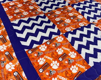 Clemson University Quilt - Etsy